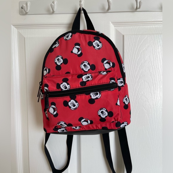Disney | Bags | Bioworld Disney Mickey Mouse Print Mini Backpack New ...